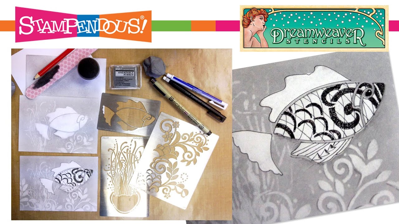 Pencil Magic with Dreamweaver Stencils - YouTube