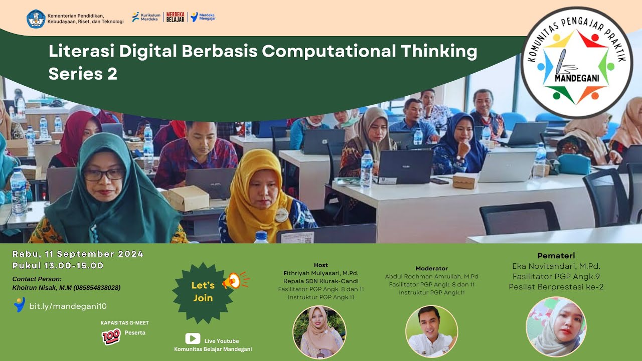 Webinar Literasi Digital Berbasis Computational Thinking Series 2 - YouTube