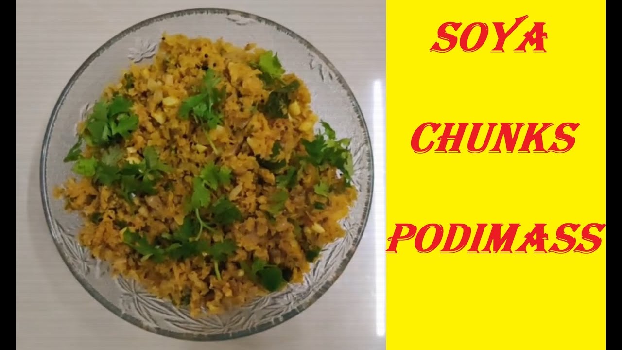 SOYA CHUNKS PODIMASS | PERFECT SIDE DISH | SARA VLOGS - YouTube