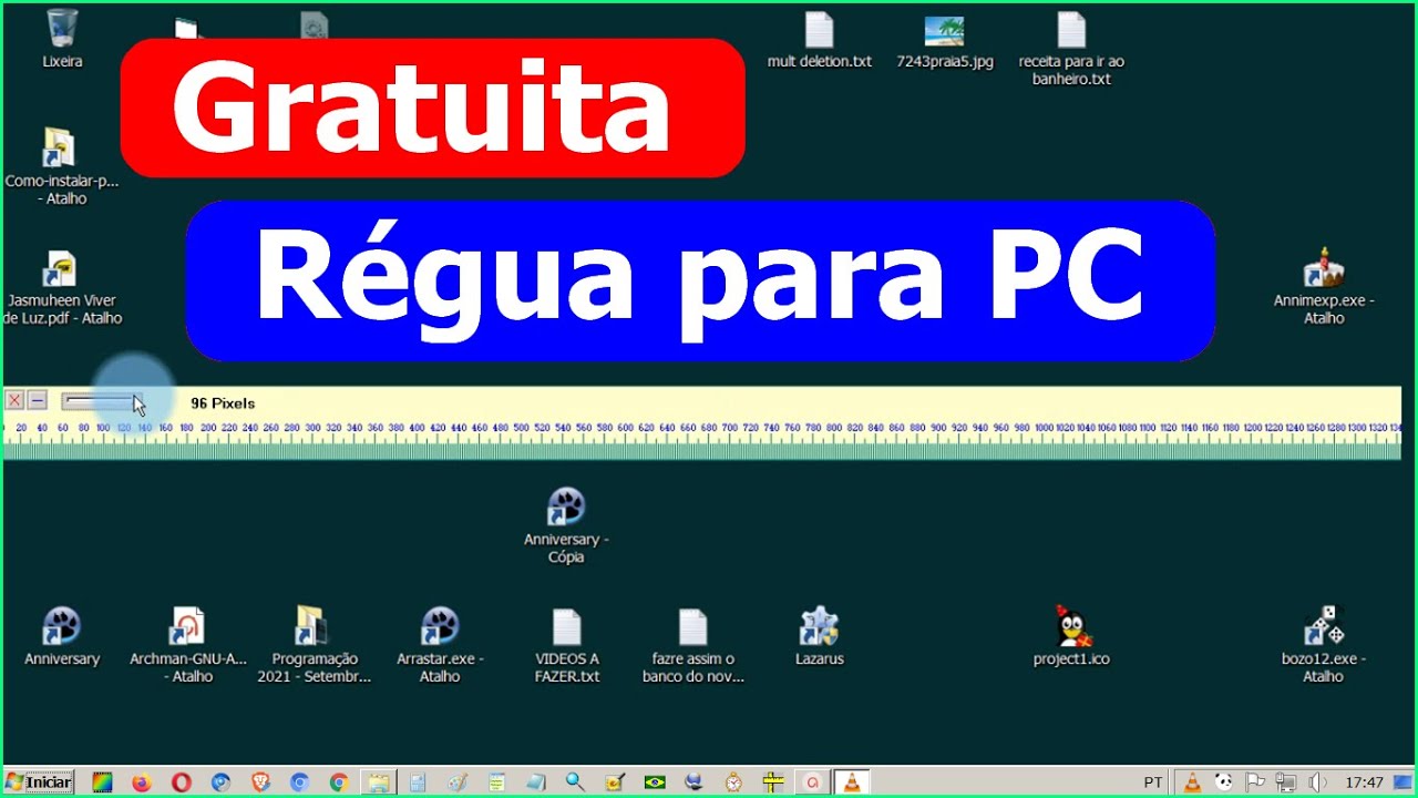 JR Screen Ruler Régua virtual gratuita para a tela do seu computador ...