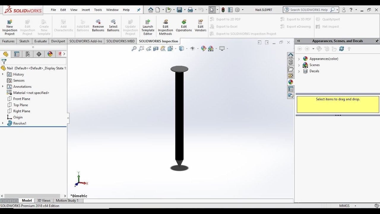 Eps.16 Tutorial How To Nail On Solidworks - YouTube