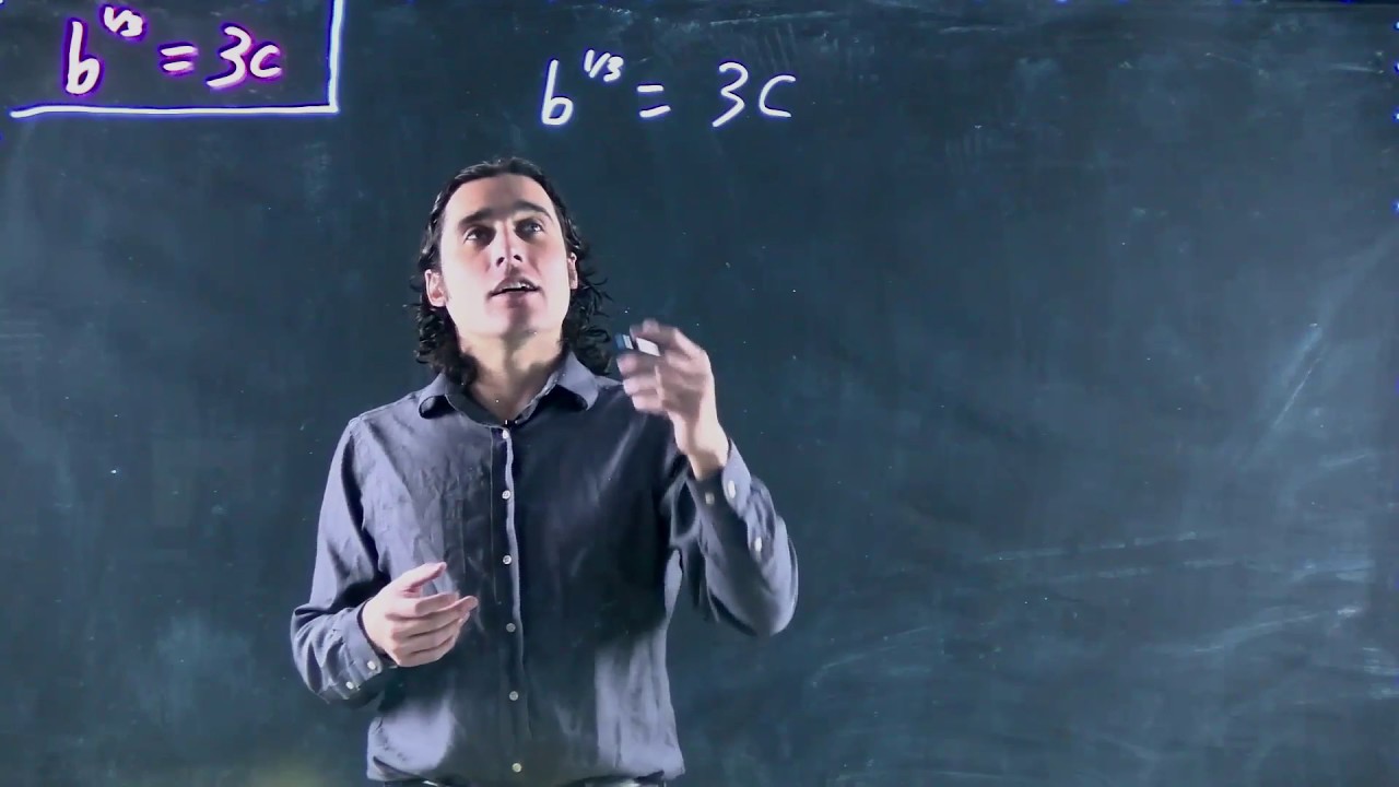 Solving a power function equation (3) - YouTube