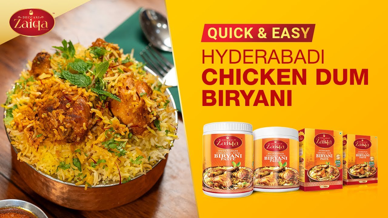 Hyderabadi Biryani Lovers, This One’s for You! | Deccani Zaiqa Ready-to-Cook Paste - YouTube