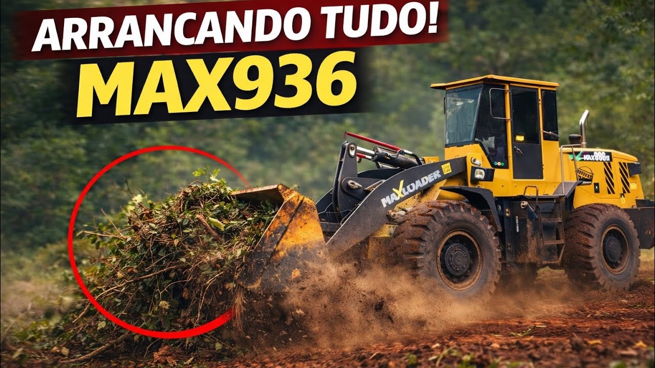MAXLOADER 936 NAS LIMPEZA DE ÁREA! - YouTube