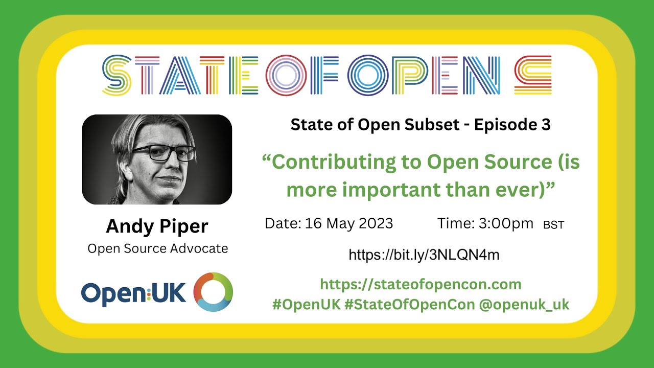 State of Open Subset Episode 3 - Andy Piper - YouTube
