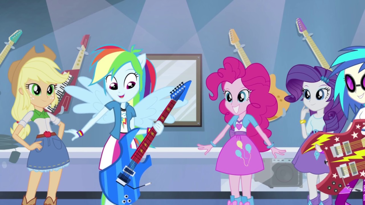 MLP Equestria Girls Rainbow Rocks EXCLUSIVE Short Guitar Centered - YouTube