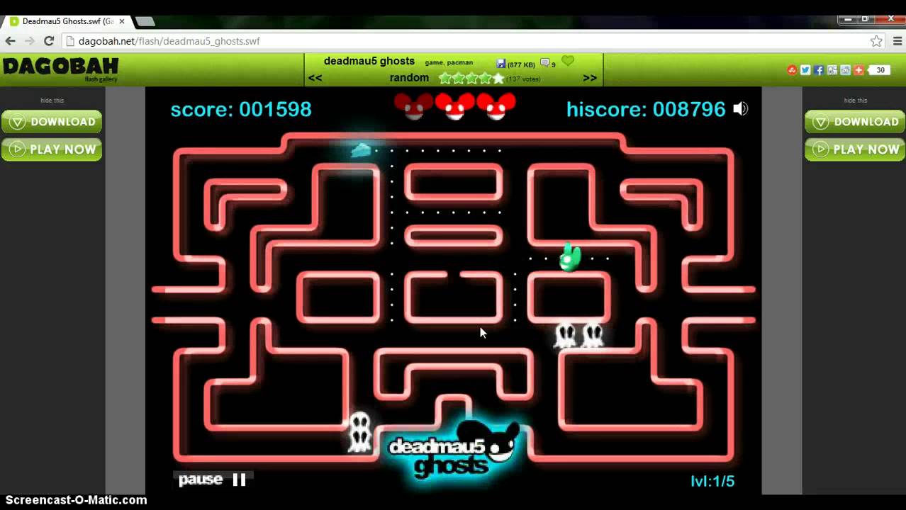 Lets play deadmau5 pacman - YouTube