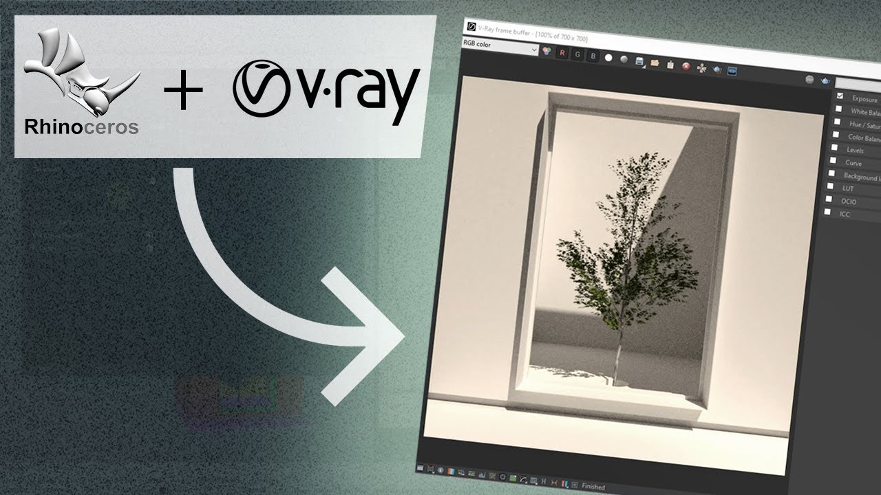 V-Ray for Rhino - Setting up a Render - YouTube