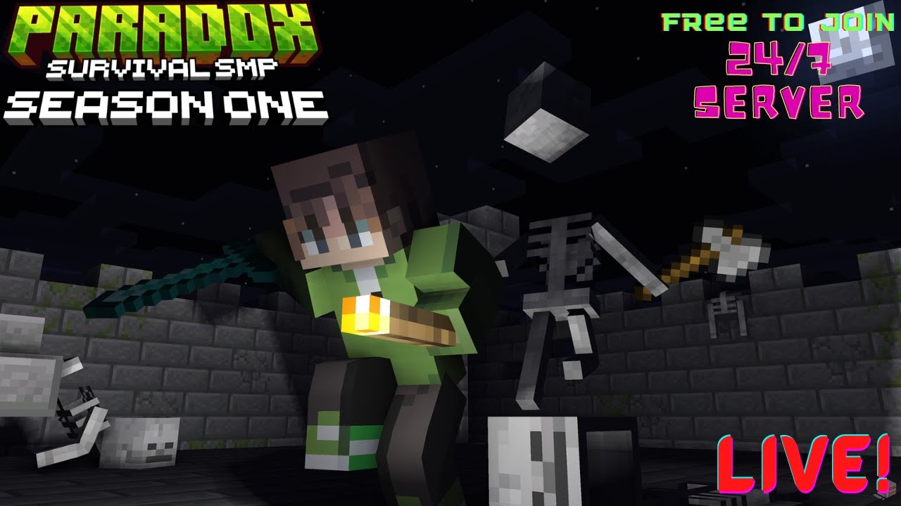 🔴 PARADOX SMP 24/7 Server | FREE TO JOIN | ANYONE CAN JOIN | SEASON 1 - YouTube
