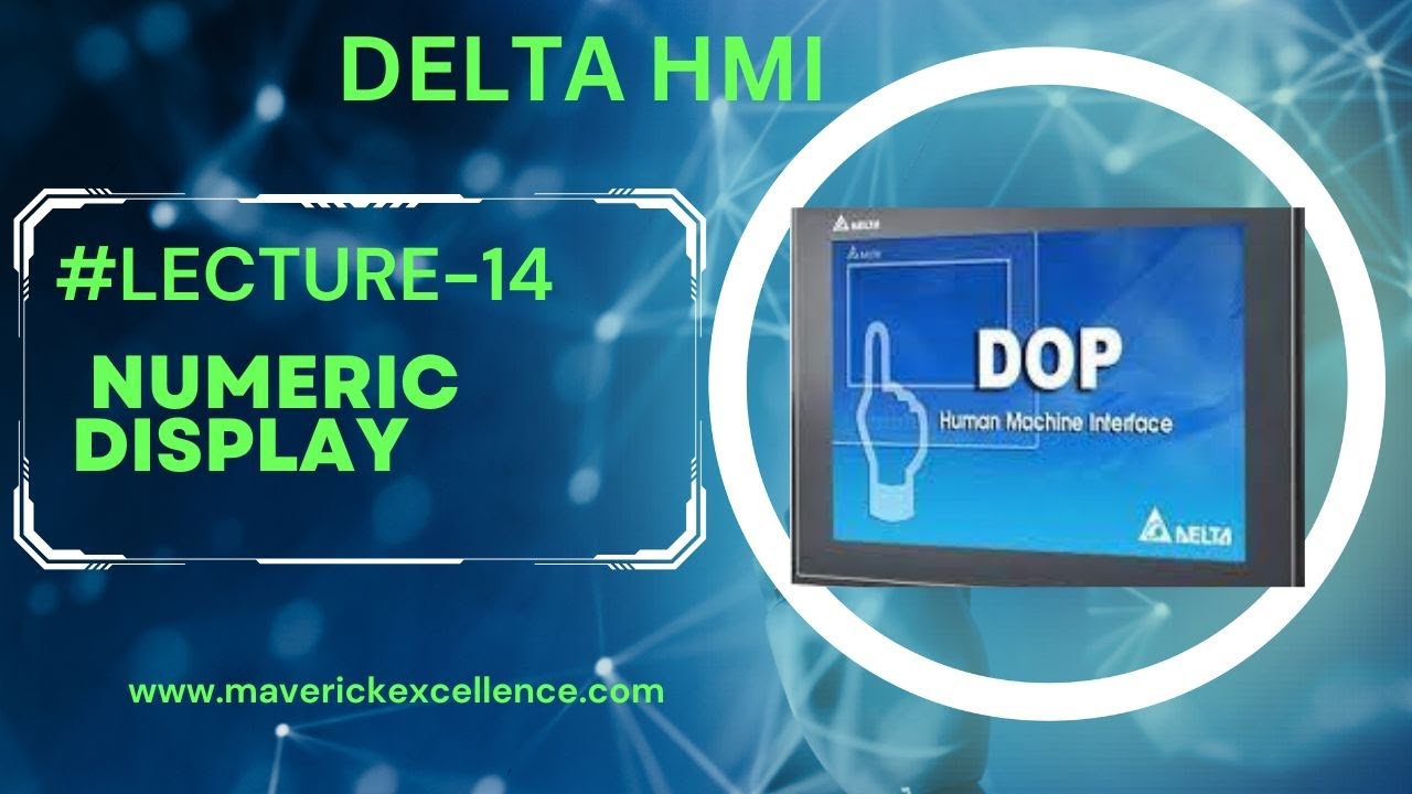 How To Use Numeric Display For Numeric Values In Delta Hmi Youtube 6629