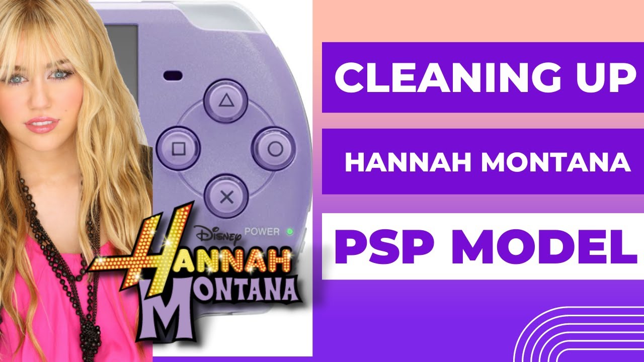 Cleaning up PSP Hannah Montana Edition Handheld - YouTube
