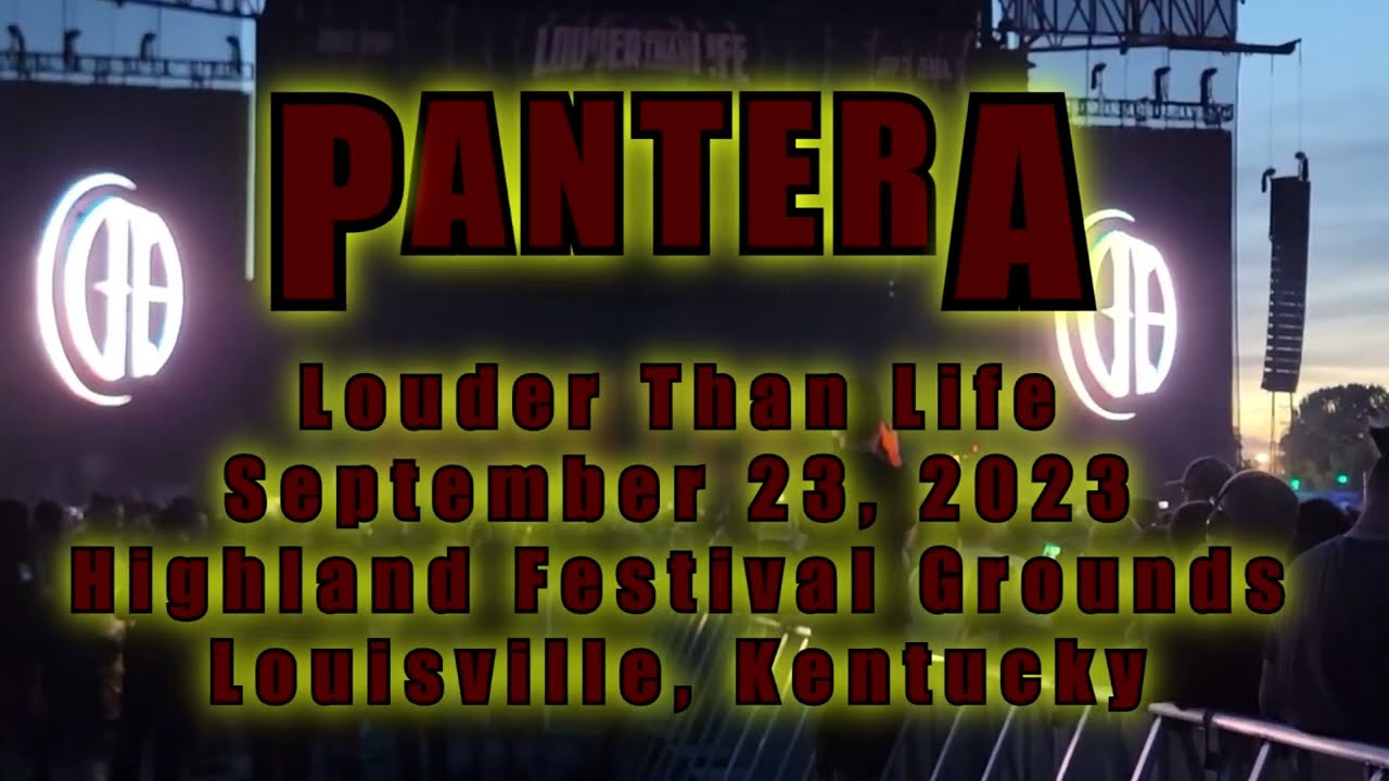 Pantera @ Louder Than Life 2023 in Louisville, Kentucky (COMPLETE SET ...