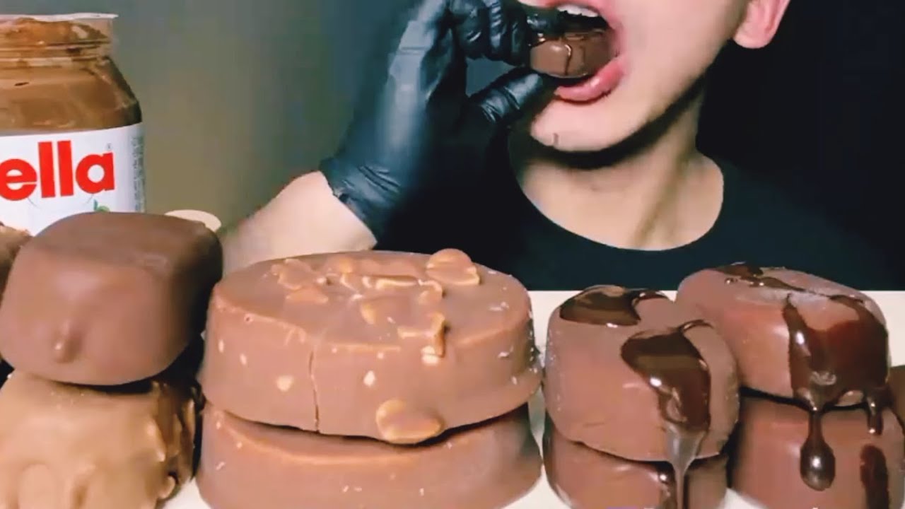 Asmr Chocolate Ice Cream Magnum Tico Googoo Nutella Hershey S Dessert