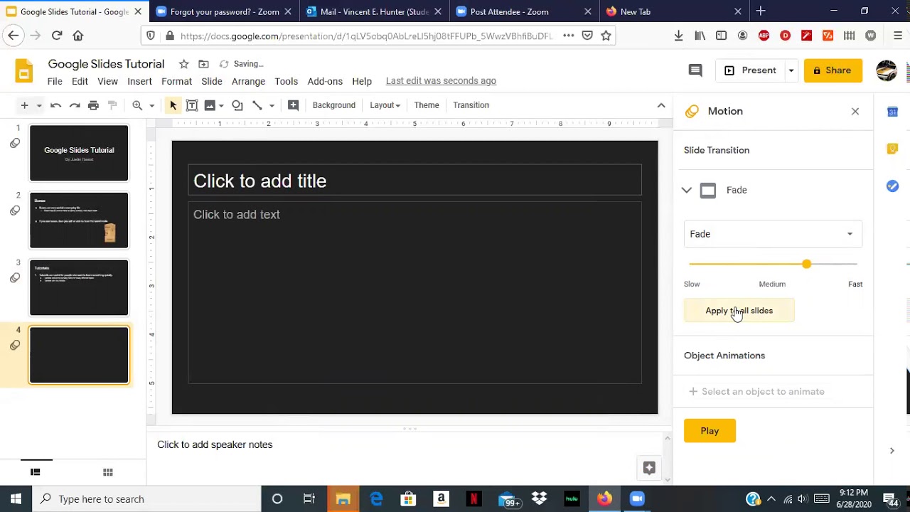 Google Slides Basic Tutorial - YouTube