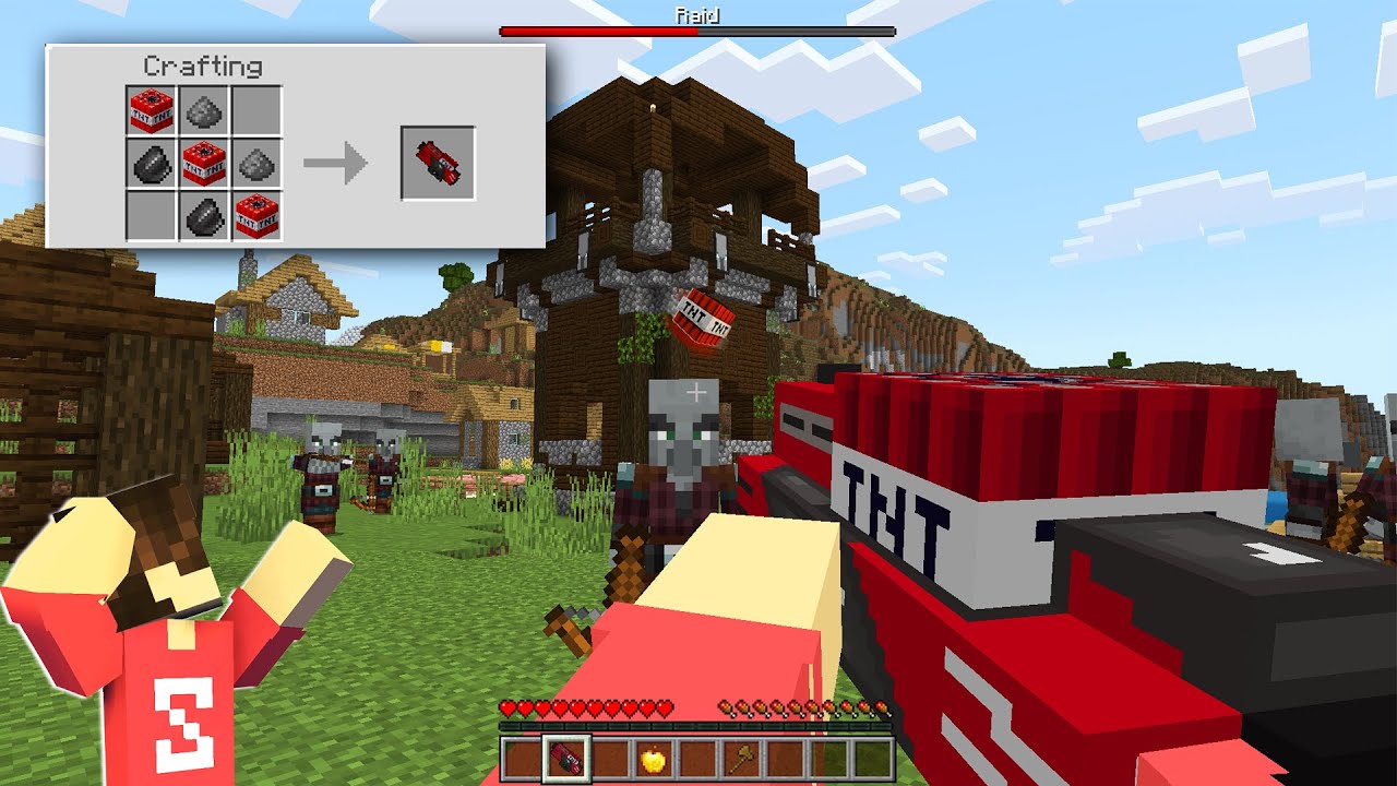 Using TNT GUN In Minecraft - YouTube
