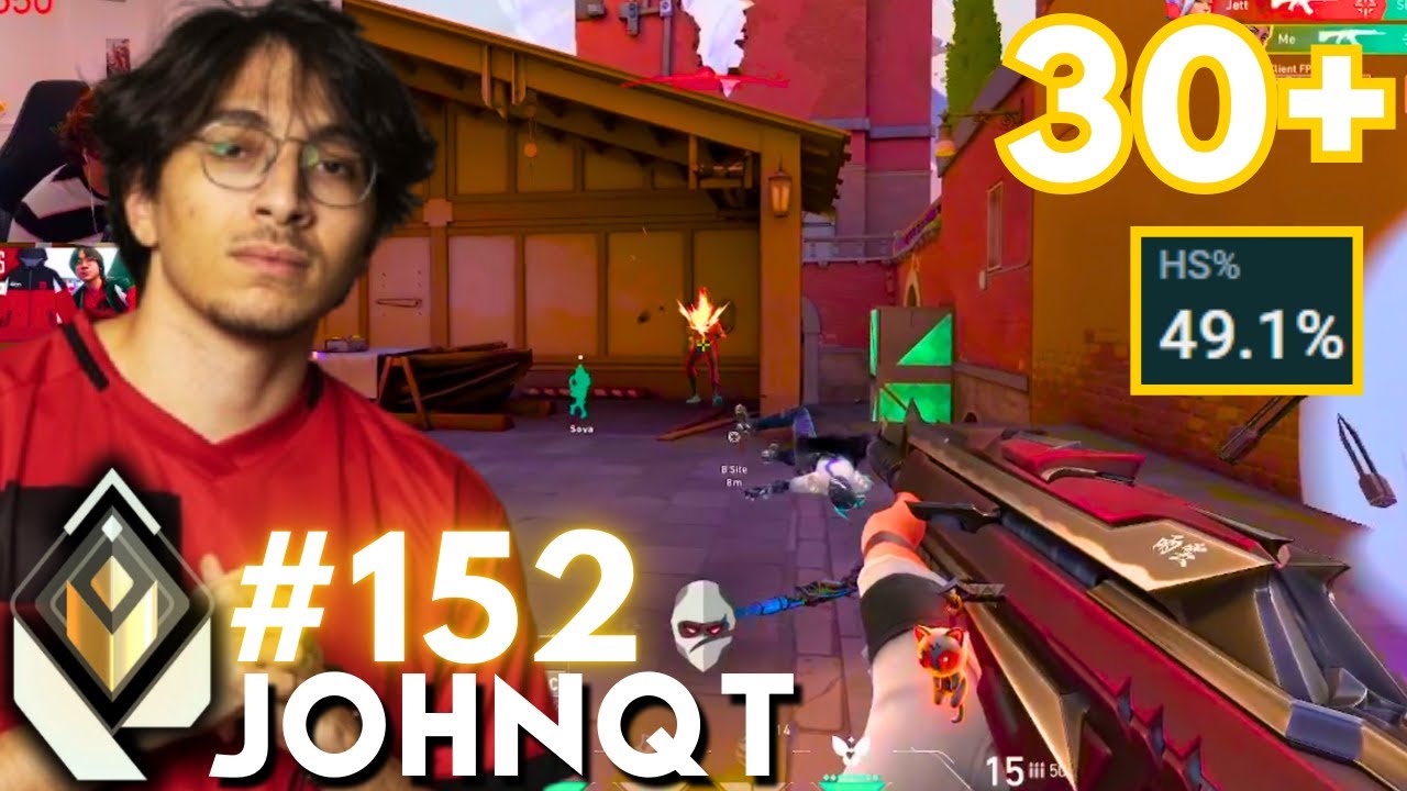 Johnqt is TOO GOOD in Valorant! 49.1 HS in Ranked! [NA] - YouTube