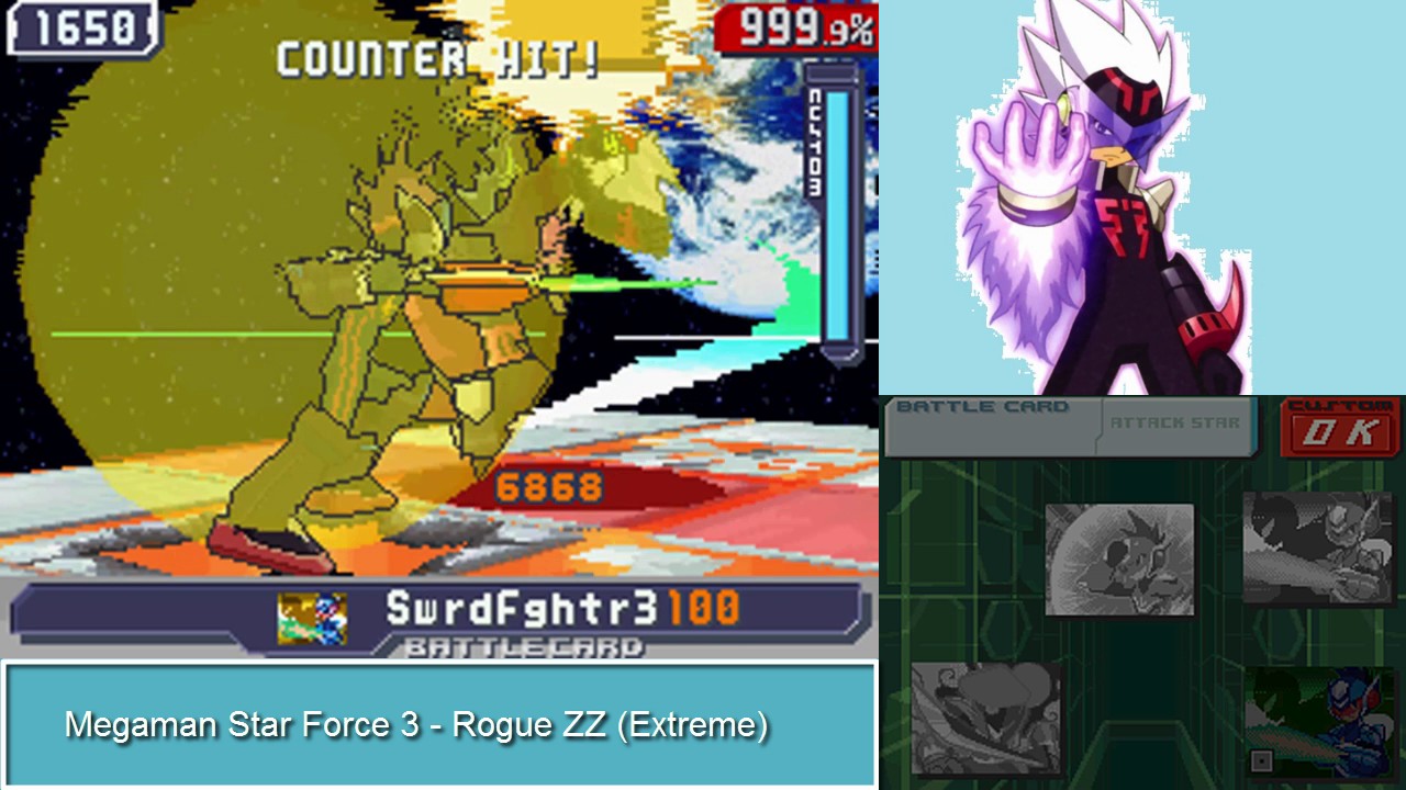 Megaman Star Force 3 - Rogue ZZ (Extreme perfect) - YouTube