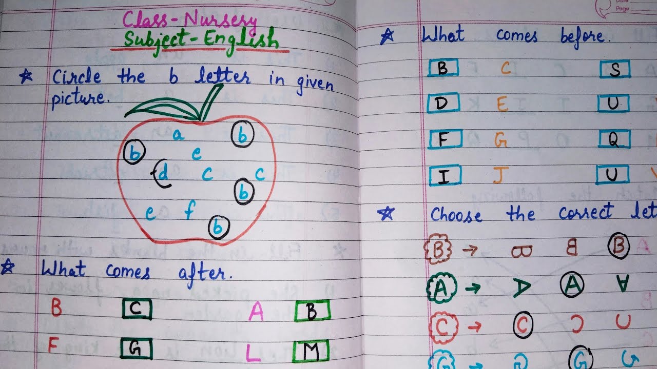 Class Nursery English Annual Exam Question Paper 2024-25|Class Nursery ...