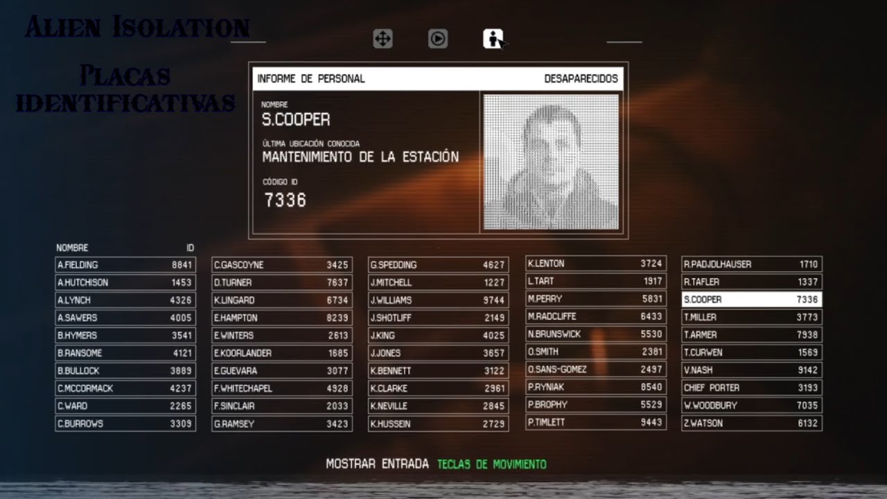 Alien Isolation: Placas identificativas - YouTube