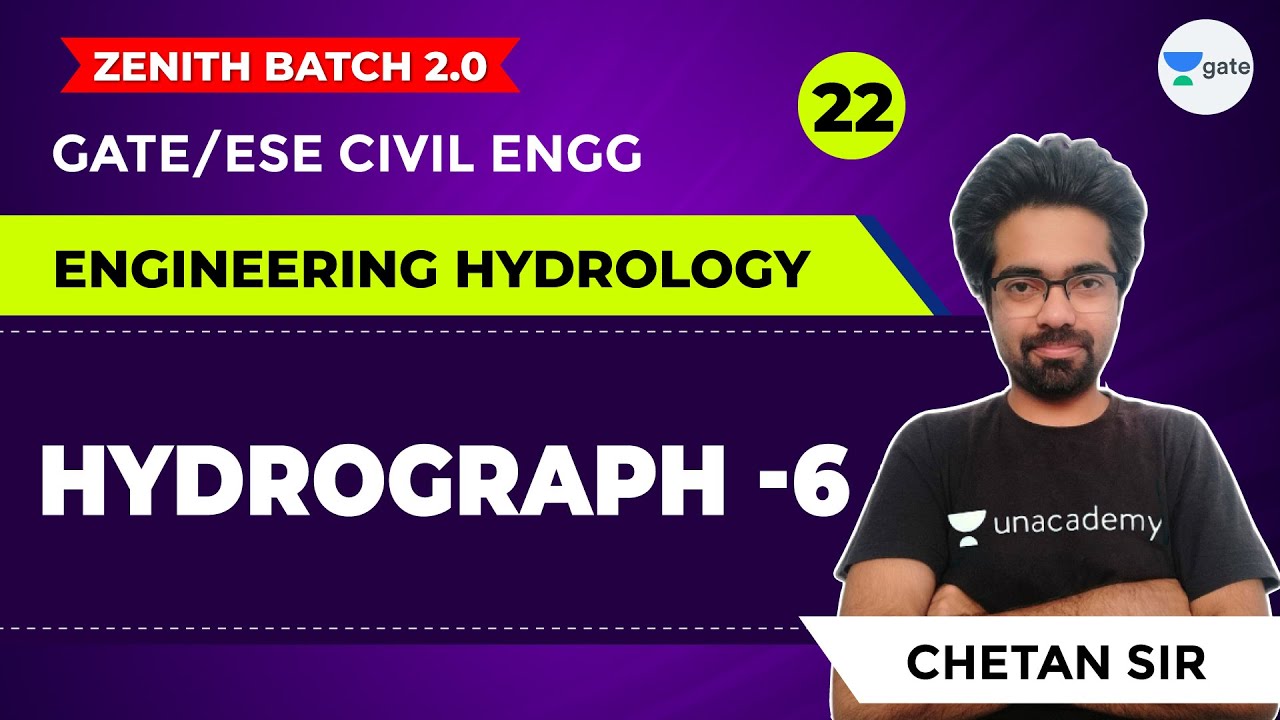 Hydrograph - 6 | Lec 22 | Engineering Hydrology | GATE/ESE Civil Engineering Exam | Chetan Sir ...