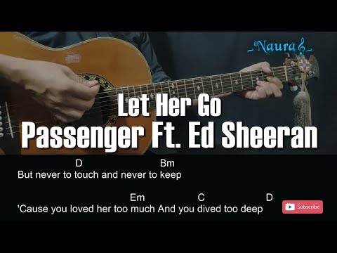 Passenger - Let Her Go Feat. Ed Sheeran Guitar Chords Lyrics - YouTube