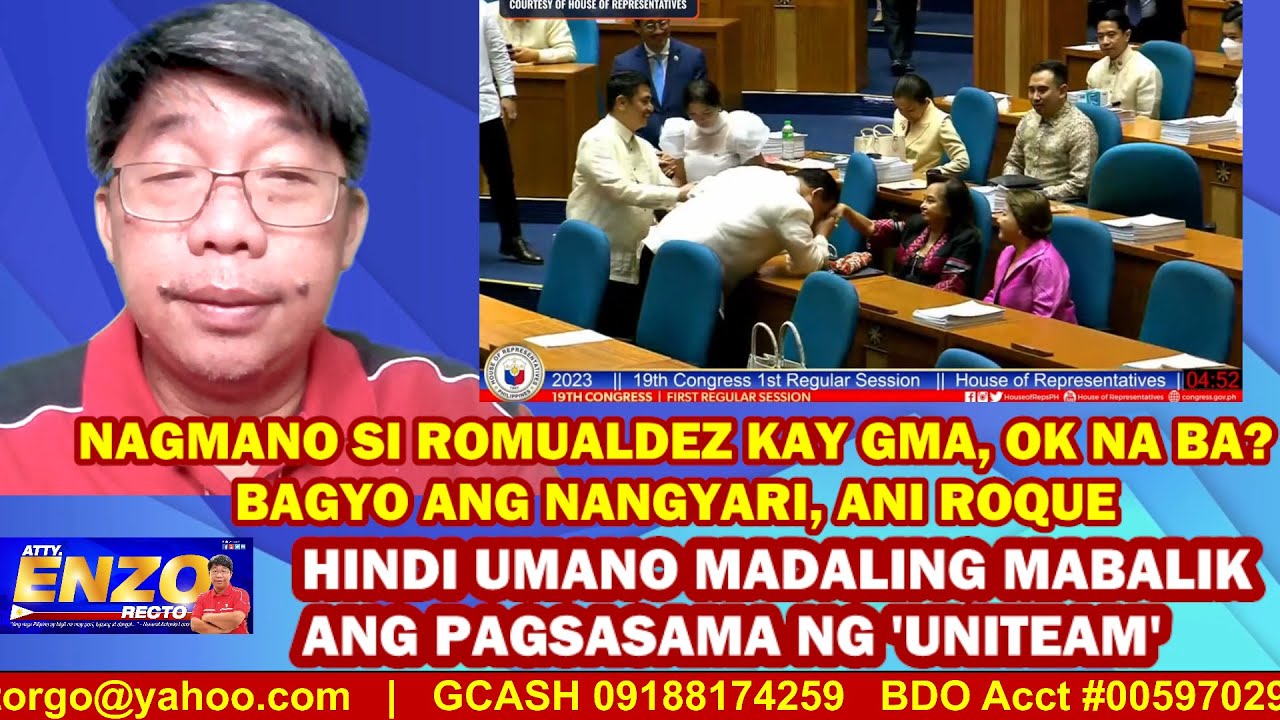 NAGMANO SI ROMUALDEZ KAY GMA. OK NA BA? - YouTube