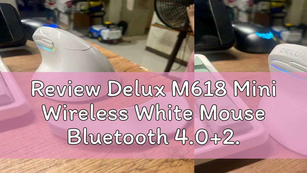 Review Delux M618 Mini Wireless White Mouse Bluetooth 4.0+2.4Ghz Dual Mode Ergonomic ...