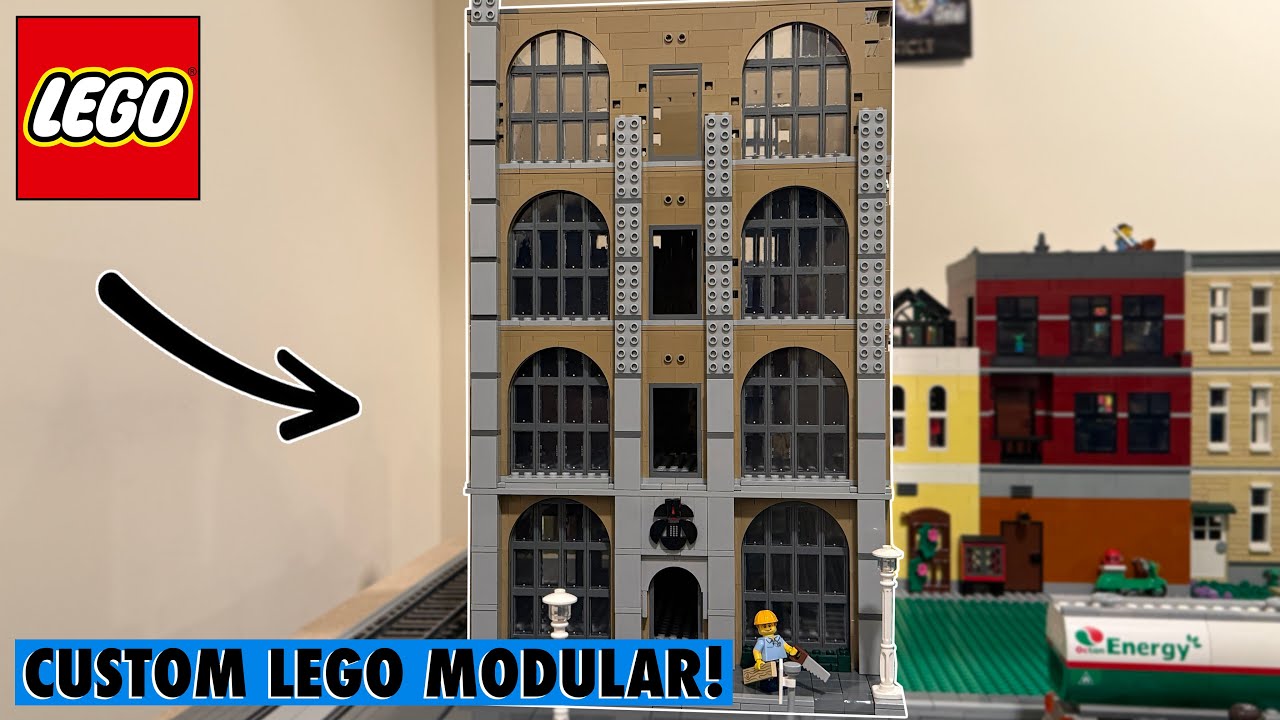 Working On The CUSTOM LEGO Apartment Modular Building! - YouTube