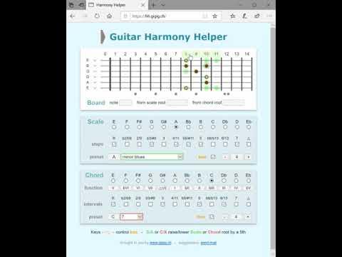 Guitar Harmony Helper - YouTube