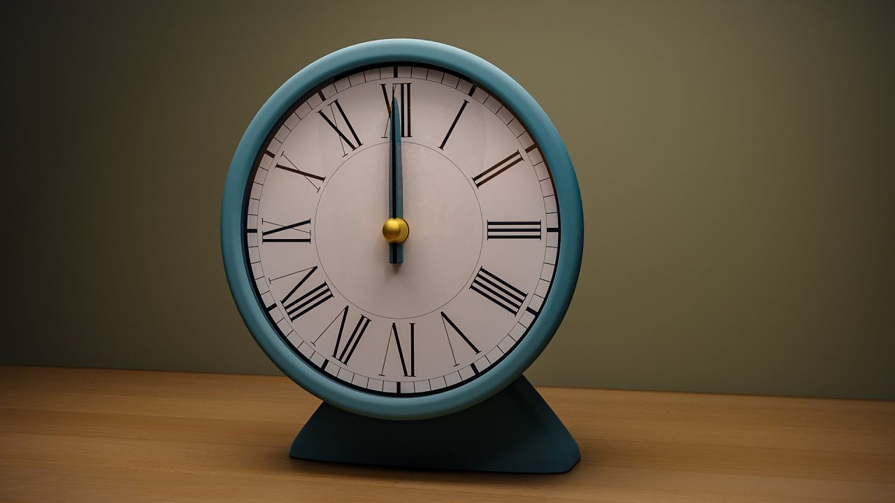 Analogue Clock Animation - Focused - YouTube