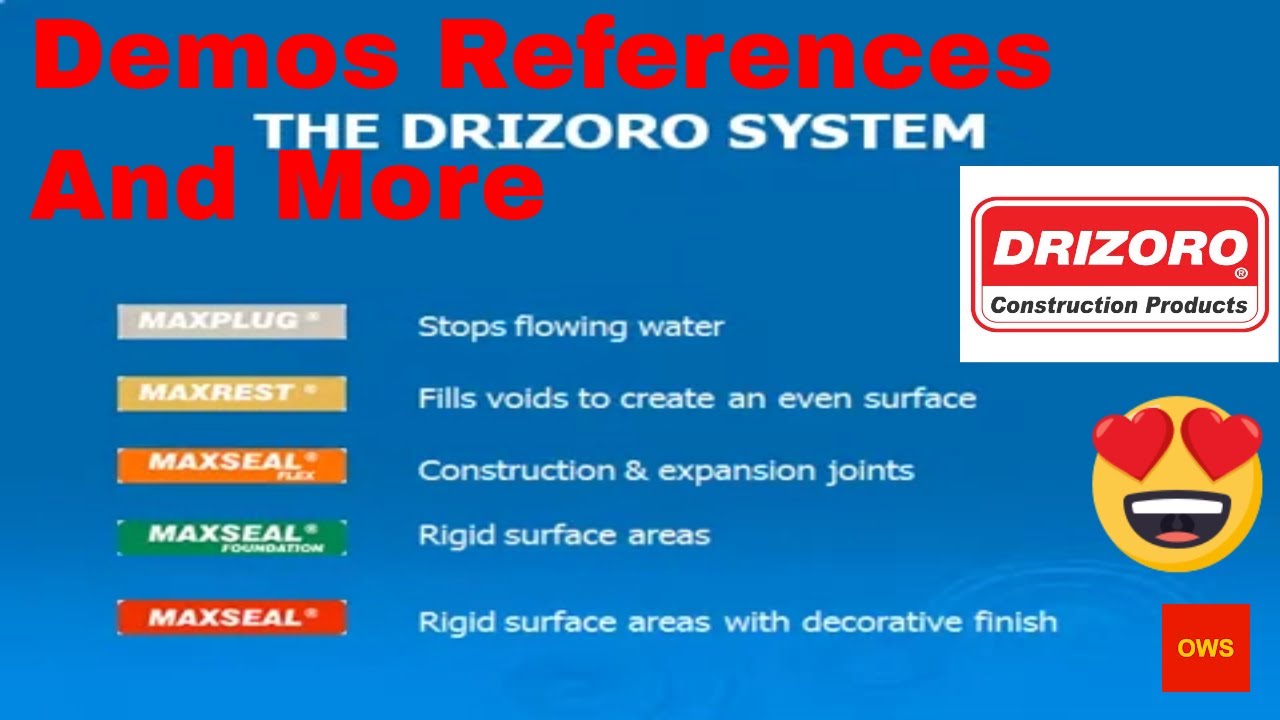 Why Use Drizoro Construction Products for all your Waterproofing and ...