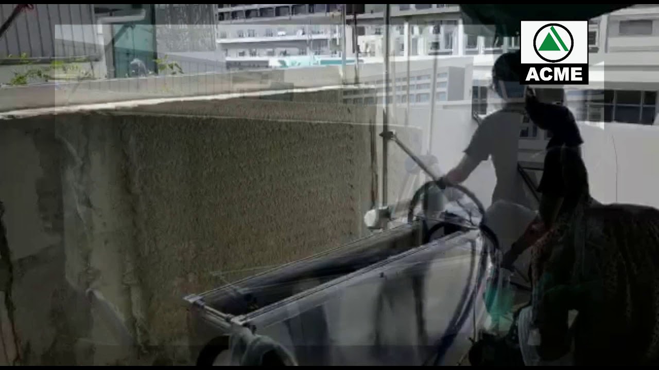 Automatic Plastering Robot with Acme Equipment - YouTube