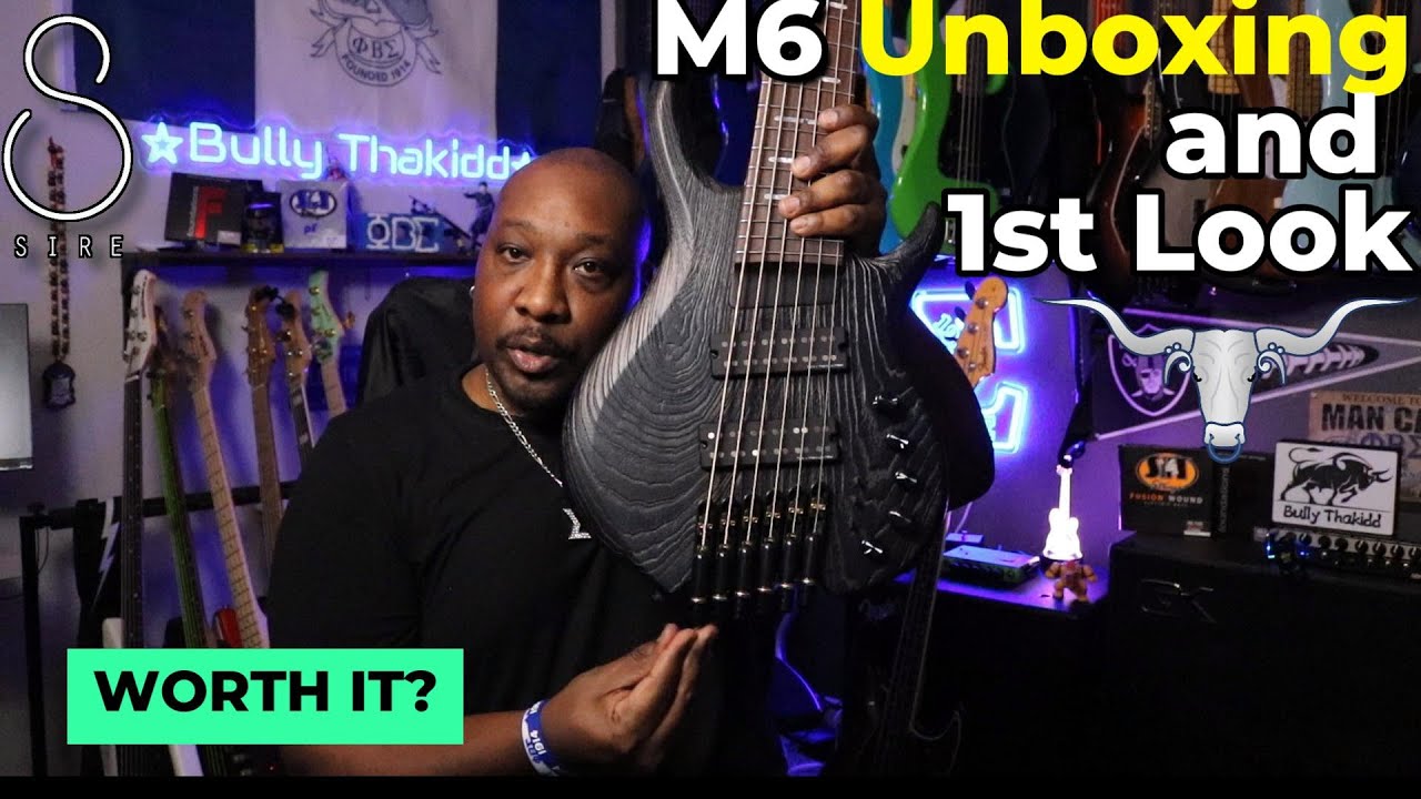 Sire M6 6 string Bass: Unboxing and 1st look - YouTube