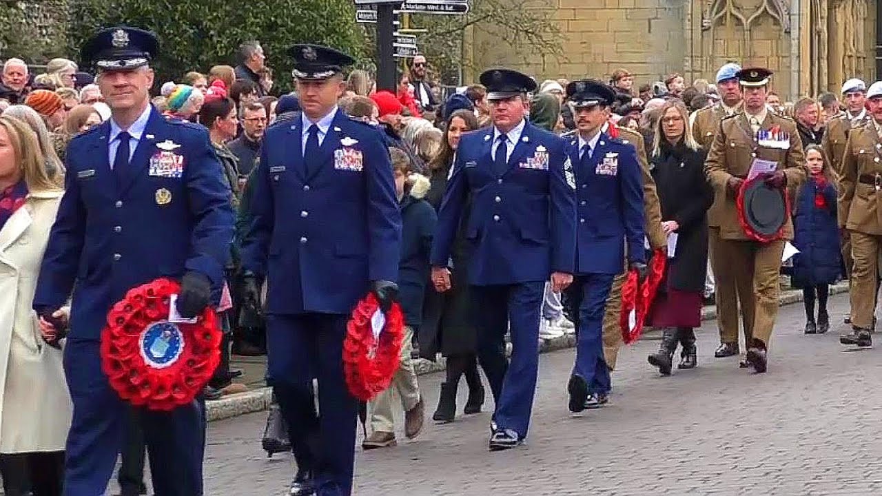 REMEMBRANCE PARADE ~ BURY ST EDMUNDS ~ 2023 - YouTube
