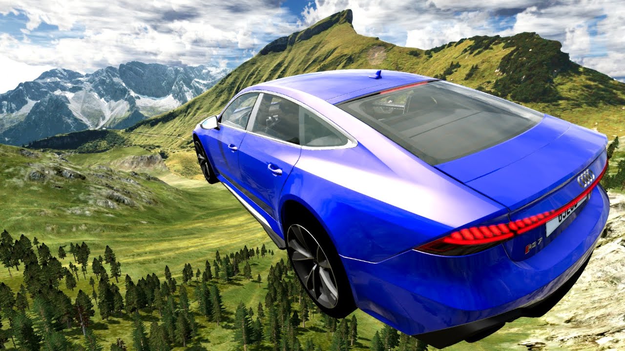 Sports Cars High Speed Jump #6 - BeamNG.drive - YouTube