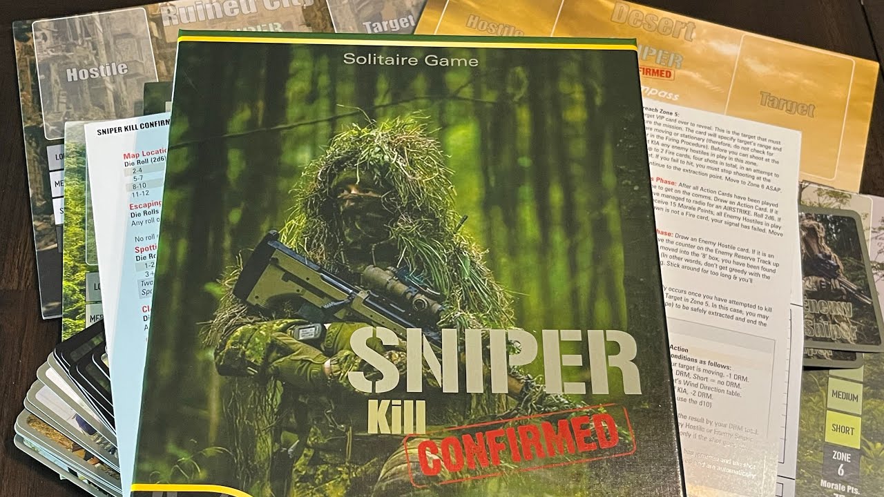 Sniper Kill Confirmed (Compass Games) - Unbox & First Look - YouTube