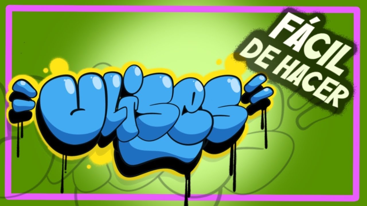 💥GRAFFITI PARA PRINCIPIANTES 😎Nombre "Ulises" Como hacer GRAFFITI ...