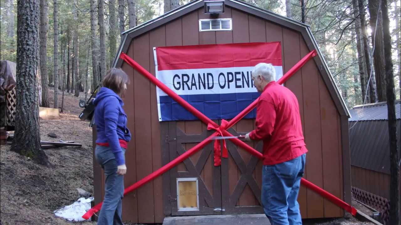 My Remodeled Shed & Workshop Grand Opening - YouTube