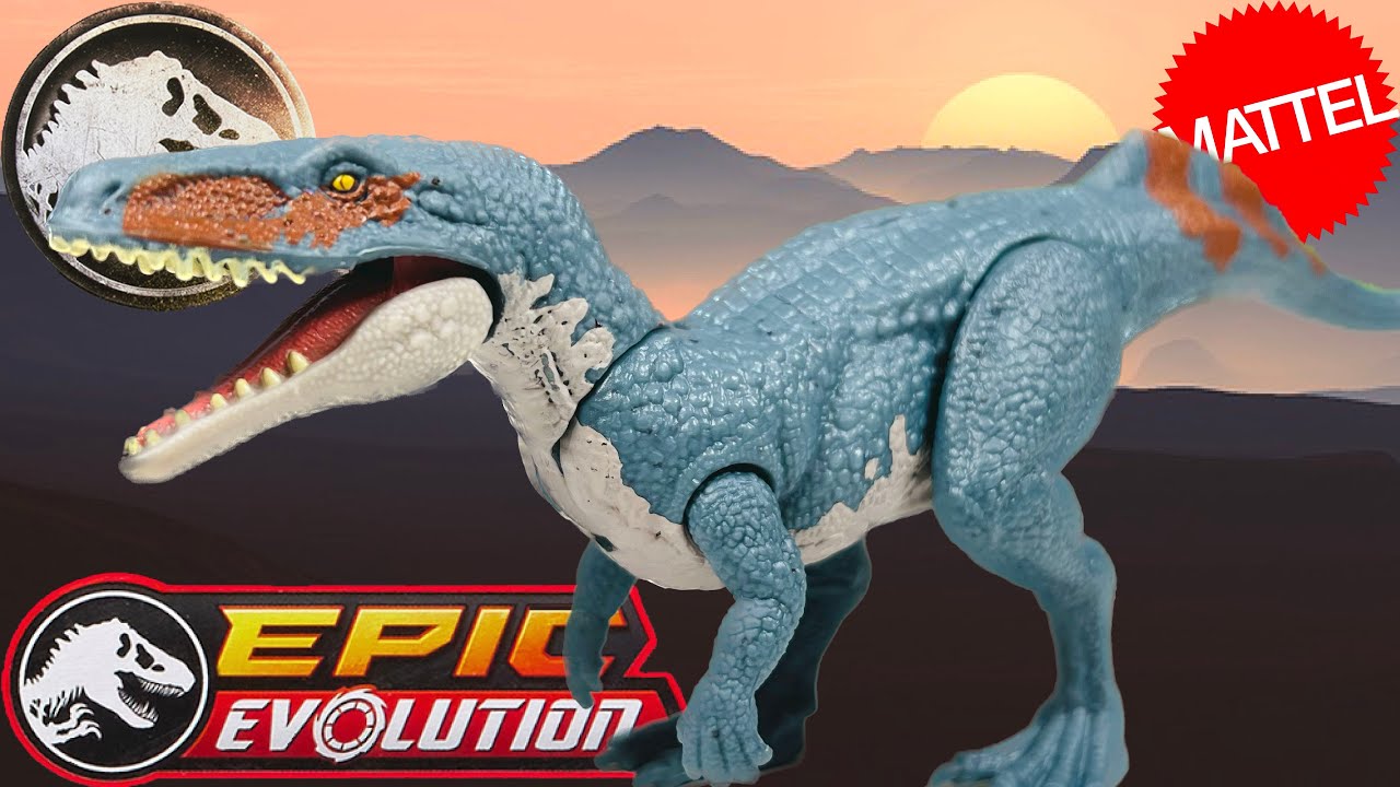 Mattel Epic Evolution Poposaurus Review!! Jurassic World Danger Pack ...