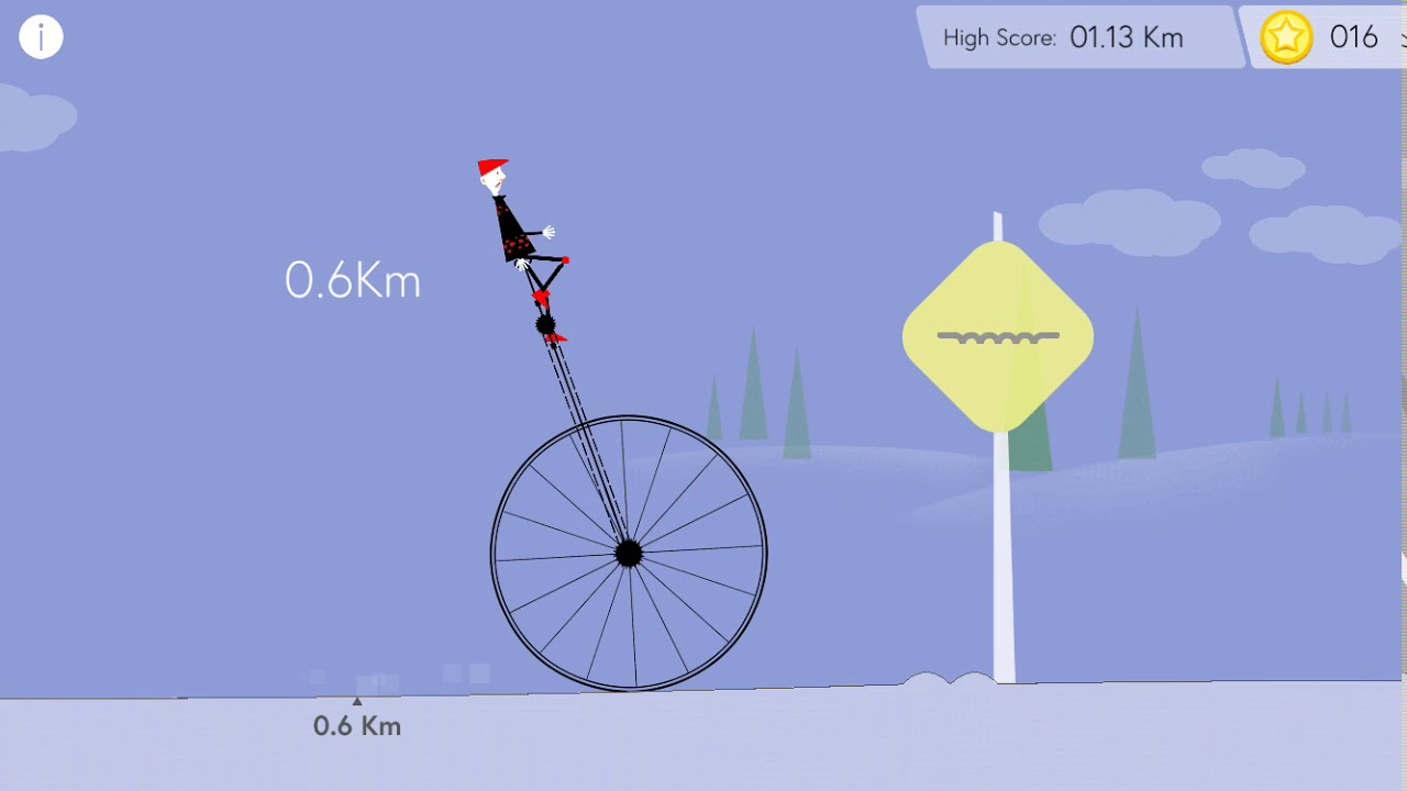 one wheel racing | difficult game | beating the highscore - YouTube