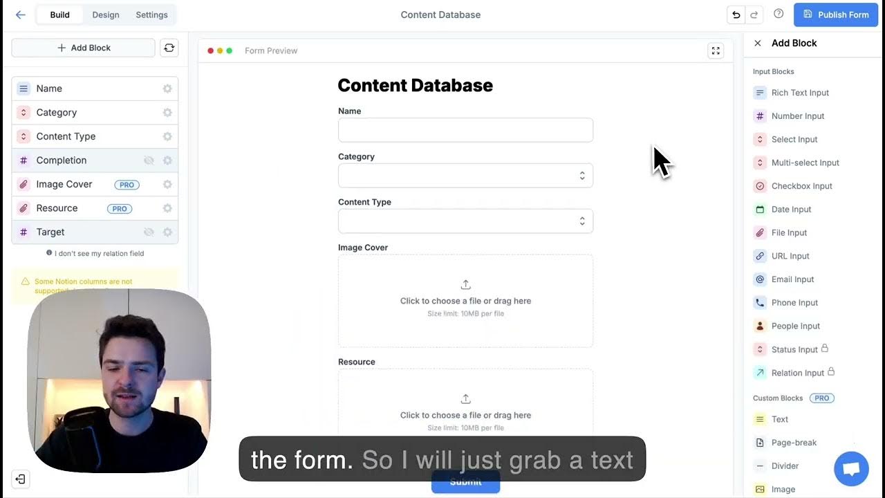 How to create a form with Notion - NoteForms - YouTube