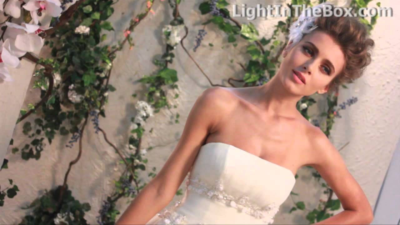 Luxury wedding dress by lightinthebox - YouTube