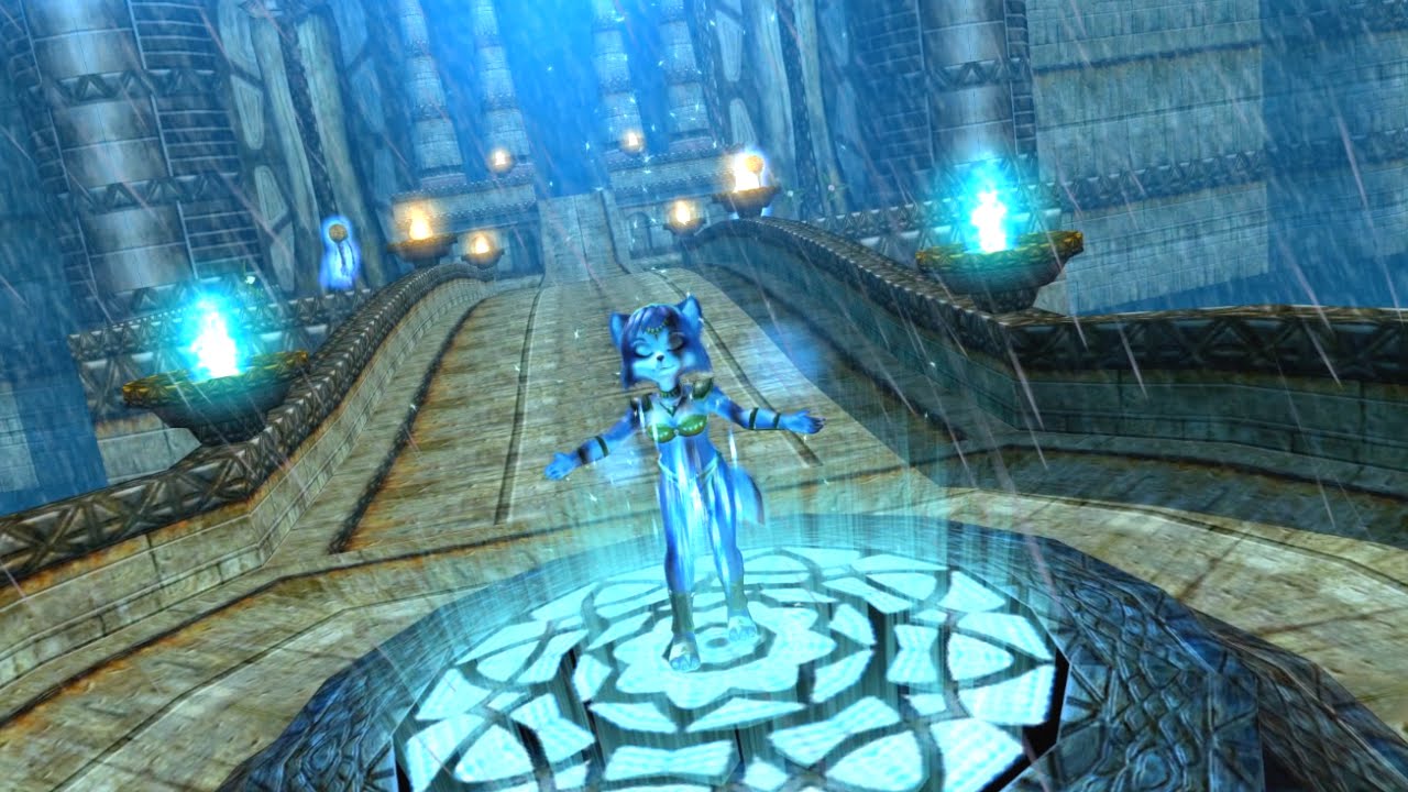 F2K - Outer Krazoa Palace Warp - Star Fox Adventures (HD) - YouTube