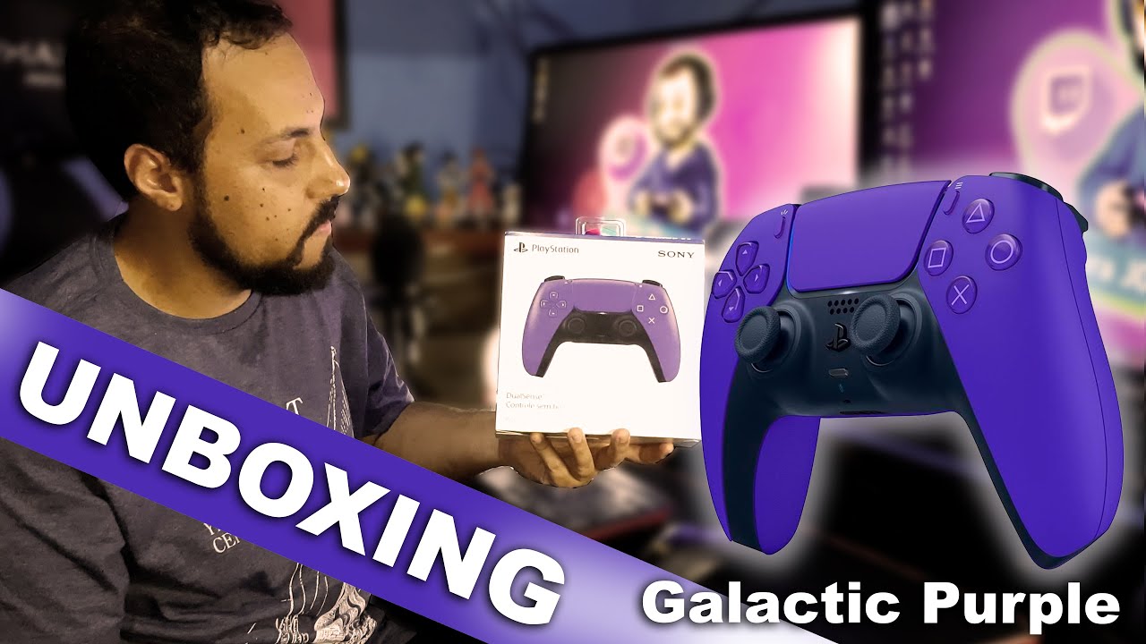 Unboxing Novo Dualsense PS5 Galactic Purple - O Controle Roxo !! - YouTube