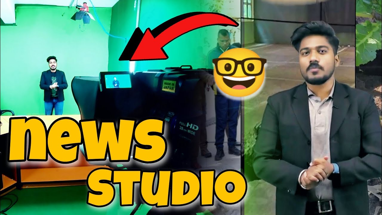 News Channel Setup Tour | News Studio | Being INDIAN Vlogger - YouTube