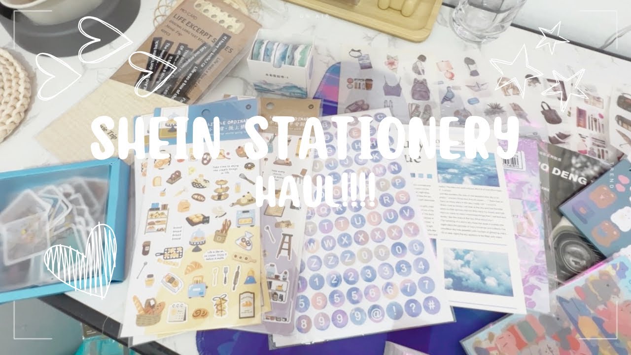 Art Journaling crafts | SHEIN STATIONERY HAUL | ALL LINKS DOWN BELOW ...