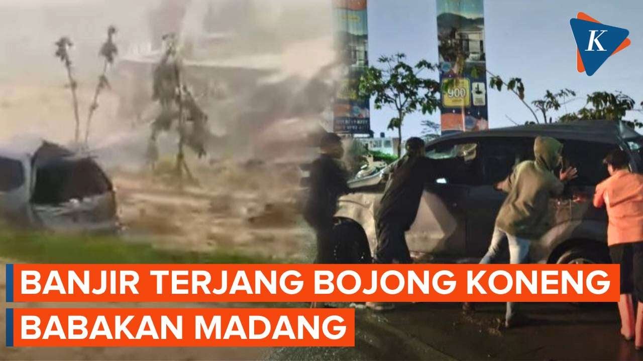 Banjir Terjang Bojong Koneng Babakan Madang Bogor - YouTube