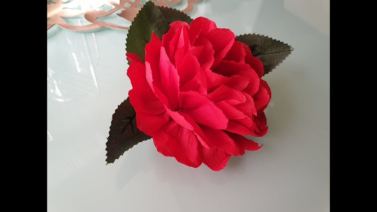 Si te beni trendafil nga sallfetka (paloma) - YouTube