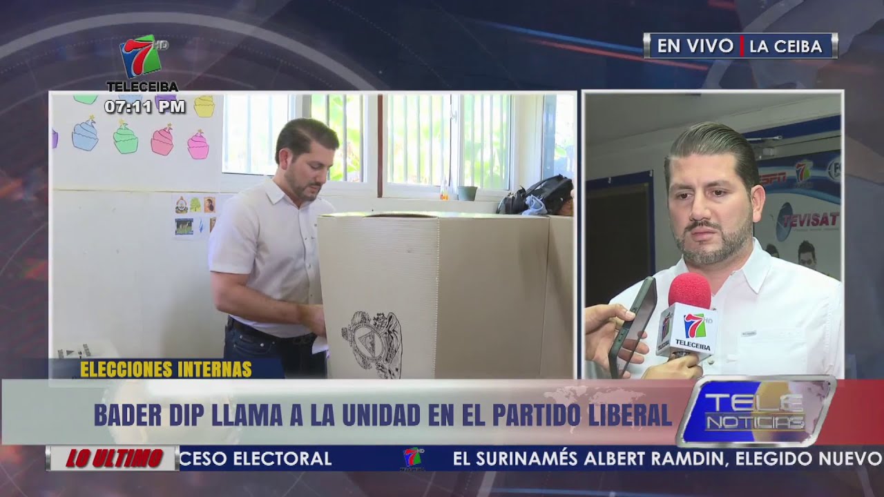 Bader Dip llama a la unidad en el Partido Liberal. - YouTube