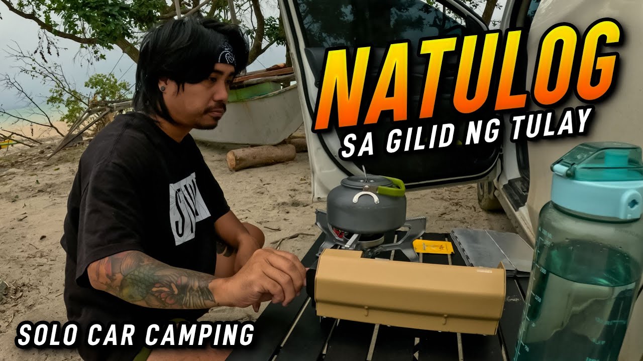 Natulog sa gilid ng tulay | Solo Car Camping Adventure - YouTube